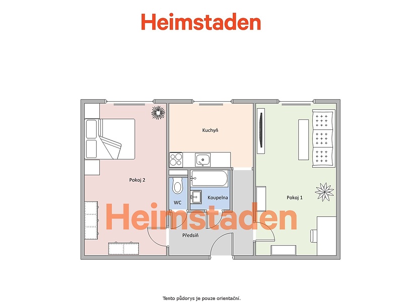 Pronájem bytu, 2+1, Město - Havířov